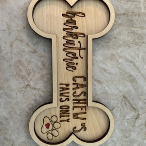 Barkuterie Board, Dog Bone Tray, Personalized Dog Gift, Pet Gift, Dog ...