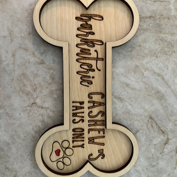 Barkuterie Board, Dog Bone Tray, Personalized Dog Gift, Pet Gift, Dog ...