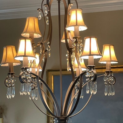 Lot of 6 Almond Shape Crystal for Chandelier , Lamp or Wedding REAL ...