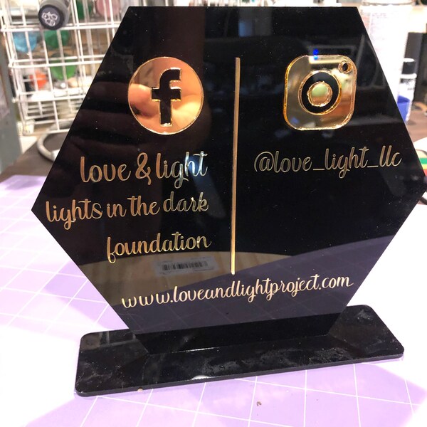 DIGITAL DOWNLOAD - Social Media Sign Laser File - Lasercutting File ...