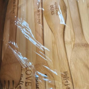 Personalized Islamic Chopping Cutting Board and Mixing Spoons, Islamic ...