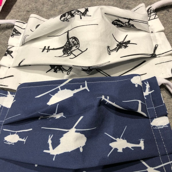 Helicopters on Blue Fabric - Helicopter Silhouettes // Small by ...