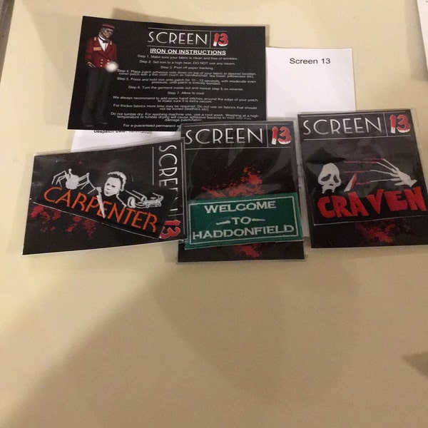 Haddonfield Sign Embroidered Patch. Horror Movie Inspired Patches. Iron ...