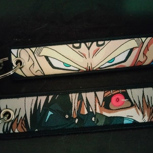 Anime Embroidered Jet Tag Keychain - Etsy