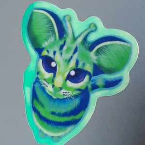 Gnarp Gnap Alien Seal Alienposting Meme Glitter Vinyl Sticker - Etsy