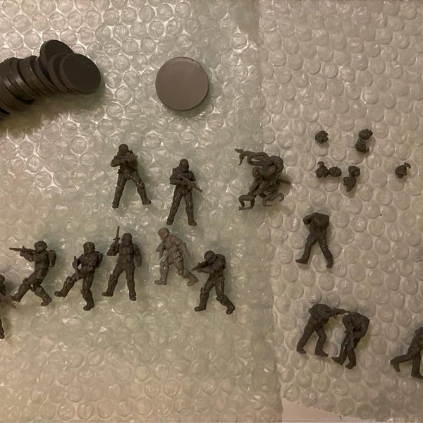 Terran Defense Force Drop Troopers 32mm Scale Miniatures - Etsy