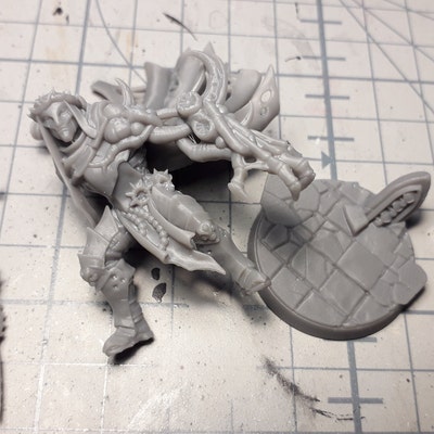 Demonic Lord Heretic Knights Ghamak Resin Miniatures for Tabletop Dnd ...