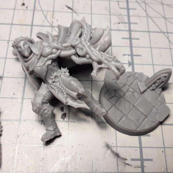 Undying Flying Lord Ghamak Resin Miniatures for Tabletop Dnd Frostgrave ...