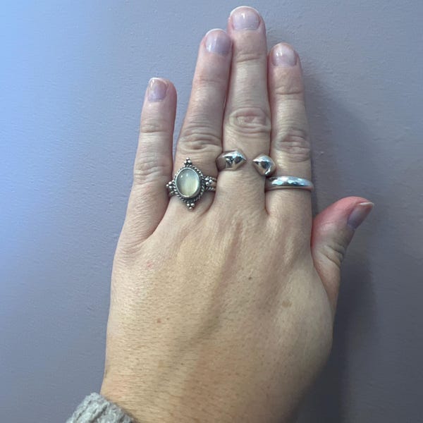 RARE Vintage Peruvian Sterling Ring Size 5, Marked Arte Orfebre SA IND ...