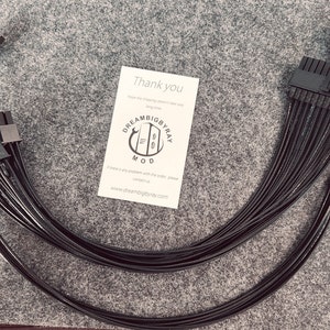 Customized Orange 30cm Sleeved Pc Psu Extension Cable 30cm Gpu - Etsy
