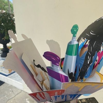 Art Party Photo Booth Props Rainbow Party, Artist Party, Painting Party ...