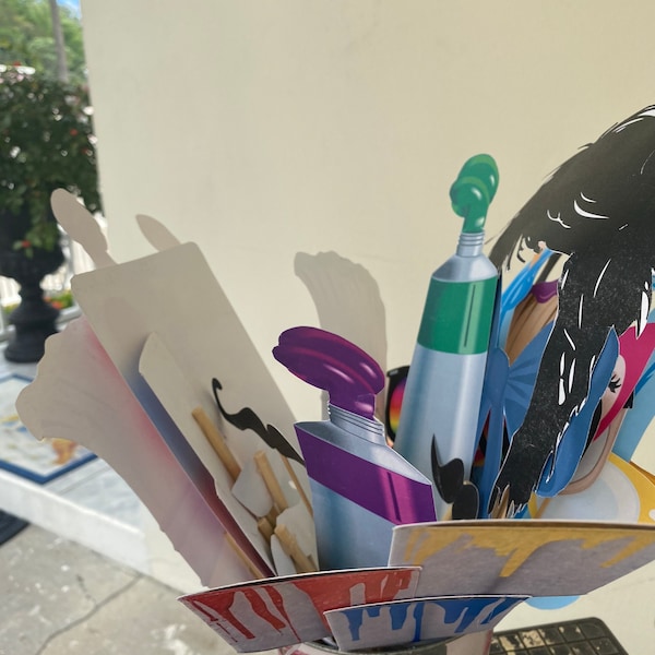 Art Party Photo Booth Props Rainbow Party, Artist Party, Painting Party ...