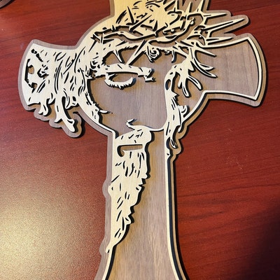Jesus and Cross Laser Cut File. Vector File for Laser Cutting. - Etsy