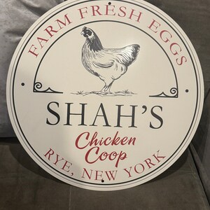 Farm Fresh Eggs Sign, Custom Chicken Sign, Custom Farm Sign, Chicken ...