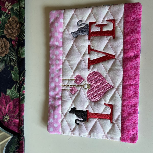 Rose Mug Rug in the Hoop Machine Embroidery - Etsy