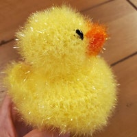 Handmade Dish Scrubby - Rubber Duck Design | Crocheted Scrubber ...