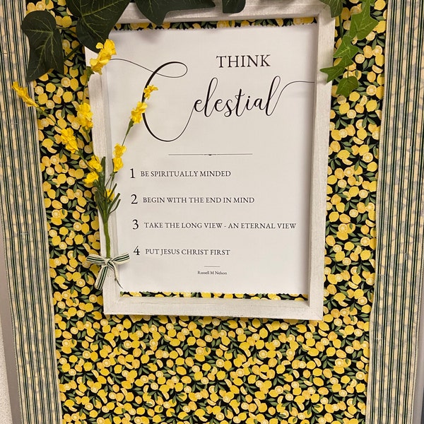 Think Celestial Print Russell M Nelson Quote LDS General Conference ...