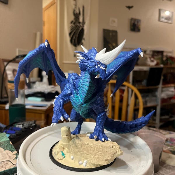 Giganotosaurus Dinosaur Miniature Lord of the Print Dnd Miniatures Role ...