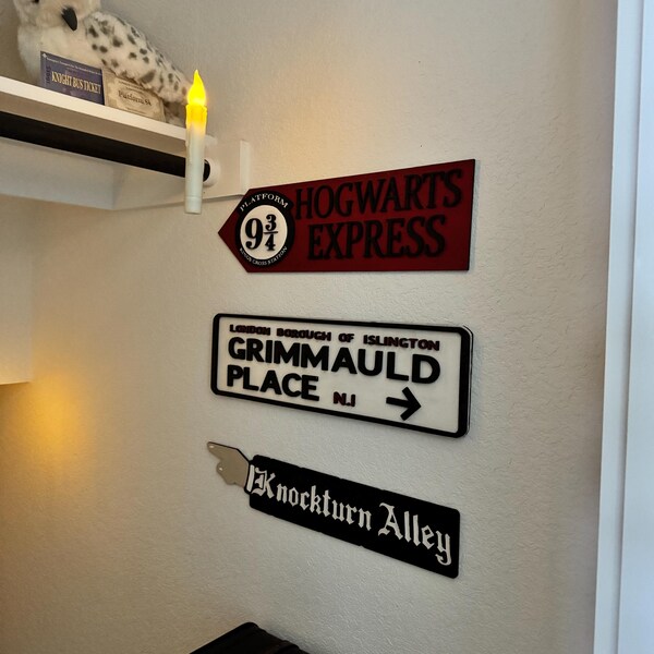 Wizard & Witch Wood Directional Signpost | Magical Shop Signs - Etsy