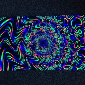 Acid Rain blacklight Trippy Tapestry Psychedelic UV Reactive - Etsy