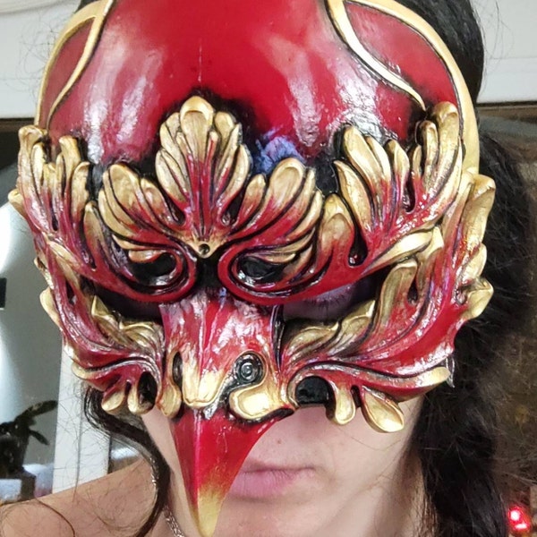 Skull Mask Classic 2 Red - Etsy