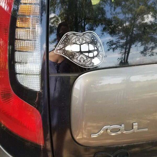 Decorative Lips Vinyl Bumper Sticker for Auto Cars Trucks Windshield ...