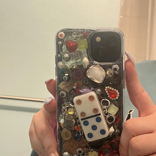 Custom Trinket Phone Case: Junk Style iPhone Cover - Etsy