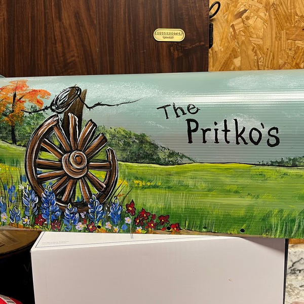 Opossum Sign With Turtle and Moth - Etsy