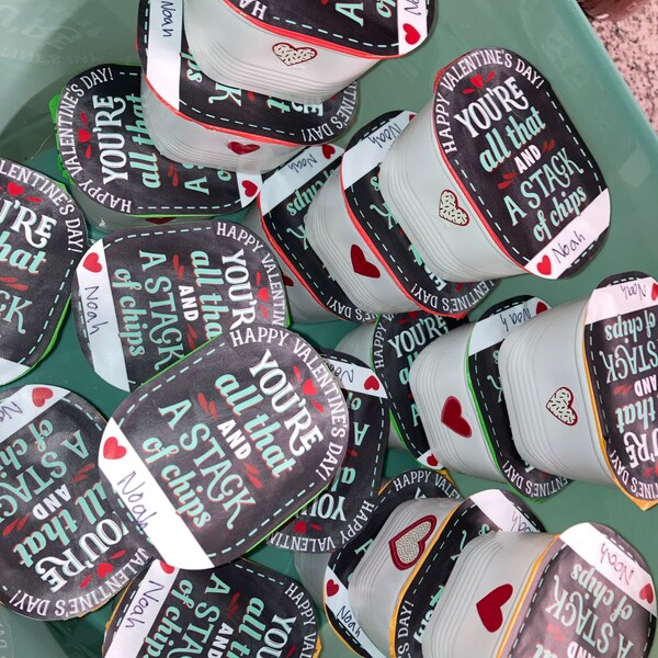 INSTANT DOWNLOAD Printable Chips Pringles Valentines You're All That ...