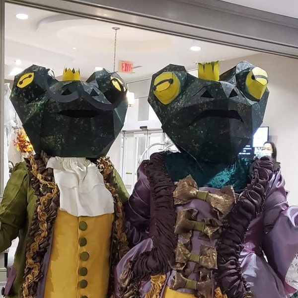 DIY Salamander Mask, Lizard Mask, 3D Paper Craft Template, Halloween ...