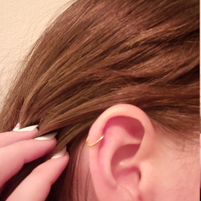 Solid 24k Gold Nose Ring. 24k Gold Septum Ring. Solid Gold Nose Ring ...