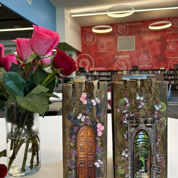 Custom Antiqued Bookshelf Insert/samples of Some Custom Creations/old ...