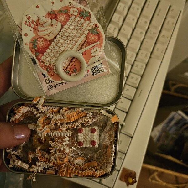 Jelly Cream Cookie Artisan Keycap | Cute Miniature Dessert Food Key for ...