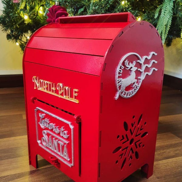 Letters to Santa Mailbox SVG, Cut File, Santas Mailbox, Christmas Decor ...