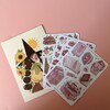 So Many Books Brown/pink Sticker Sheet | Journal Stickers, Scrapbook ...