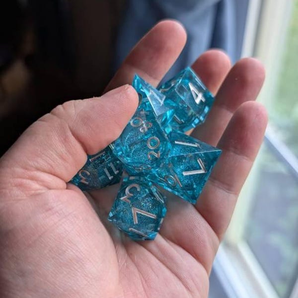 Space Dice / Cosmic Burst - Sharp Edge Dice for Dnd / Dnd Resin Dice ...