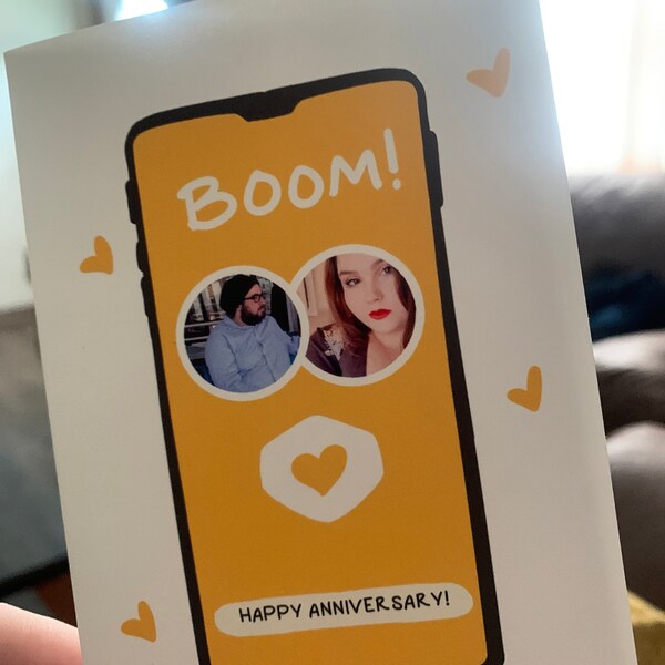 Bumble Dating Valentine’s Day Card, Swipe Right Card, Personalized ...