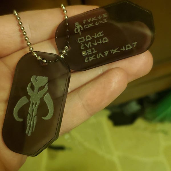Star Wars-inspired Dog Tags -- Customized in Aurebesh - Etsy