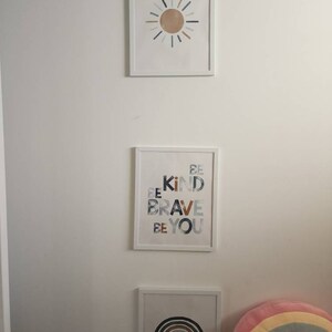 Pink Rainbow Alphabet and Numbers Set of 2 Prints Educational - Etsy