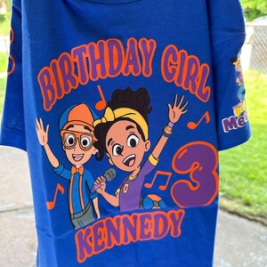 Blippi Meekah Inspired Birthday Shirt Kids Birthday Shirt - Etsy