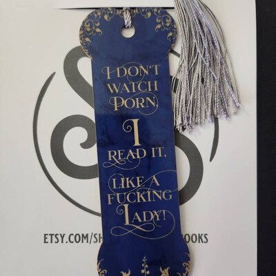 Smut Bookmark Funny Bookmark Book Accessory Bookish Gift Spicy Bookmark ...