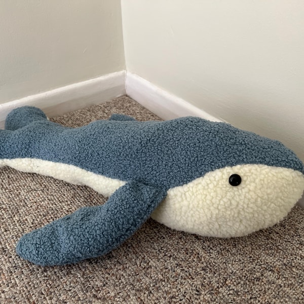 Blue Whale Sewing Pattern & Tutorial,pdf Download, DIY Soft Toy. 2 ...
