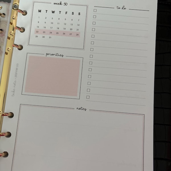 Yearly Overview A5 Planner Insert Special Dates Summary Planner Refill ...