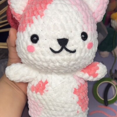 2in1 Crochet Pattern Brownie the Calico Cat and White Meow, Soft Toy ...