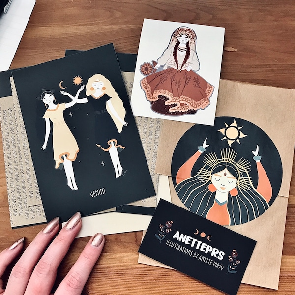 Triple Zodiac Sign Art Package - Aries Taurus Gemini Cancer Leo Virgo ...