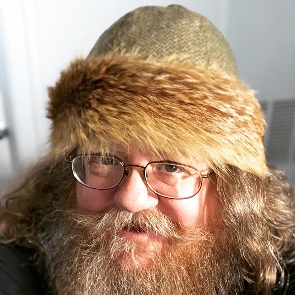 Early Medieval Birka Viking Woollen Hat With Linen Lining and Red Fox ...