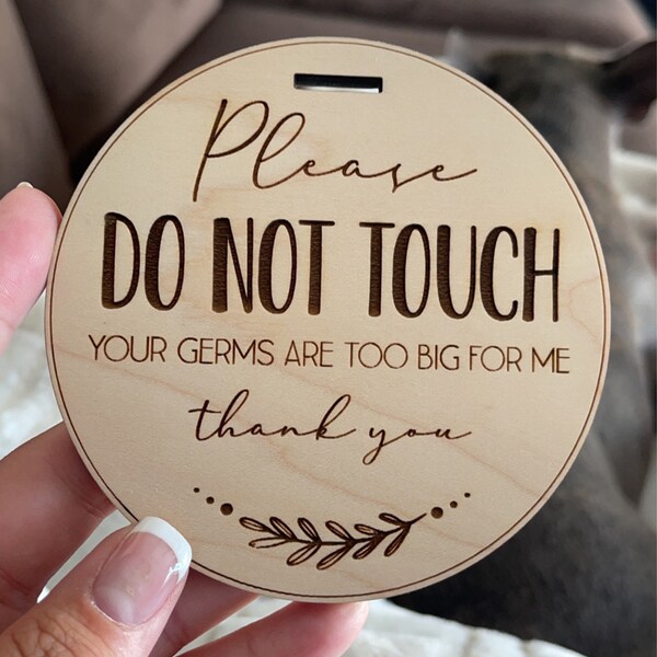 Please Don’t Touch Sign - Stroller Hanger - Car Seat Tag - New Baby Tag ...