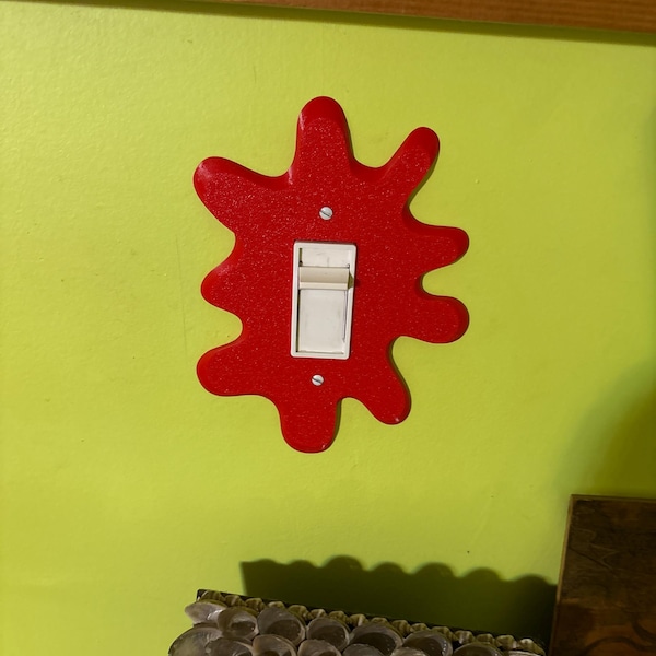 Splat Slime Outlet Cover – 3D Printed Retro Wall Plate, Quirky Accent ...