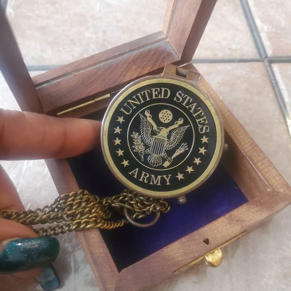 Army Gift, Engraved Army Compass, Personalized Army Compass, Army ...