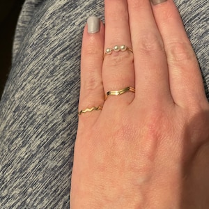 7pcs Minimal Gold Stackable Rings Stackable Delicate Ring Set Gold ...